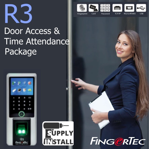 Fingertec R3 Fingerprint Door Access & TAS with Installation Packages ...